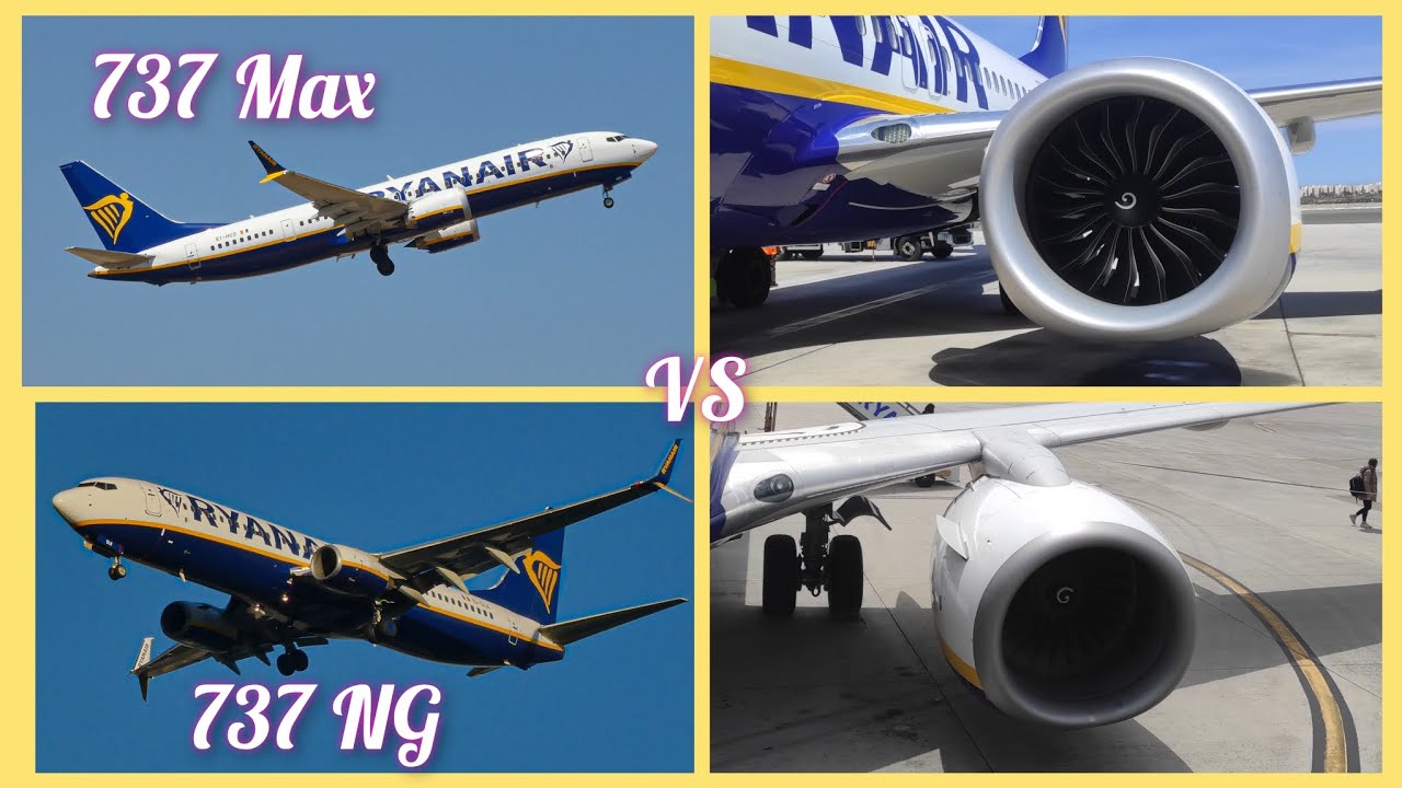 Boeing 737 Max VS Boeing 737 NG: Engine sound difference 🔊🔊 Which you ...