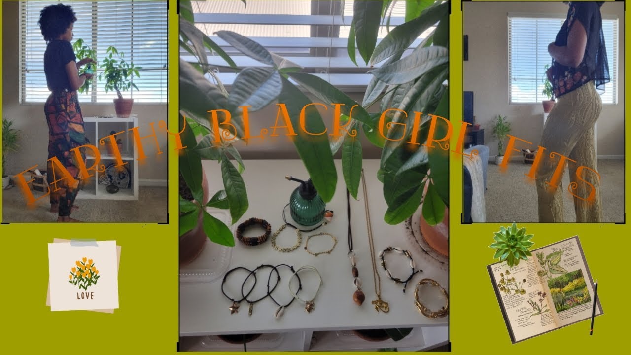 Earthy Black girl aesthetic Lookbook - YouTube