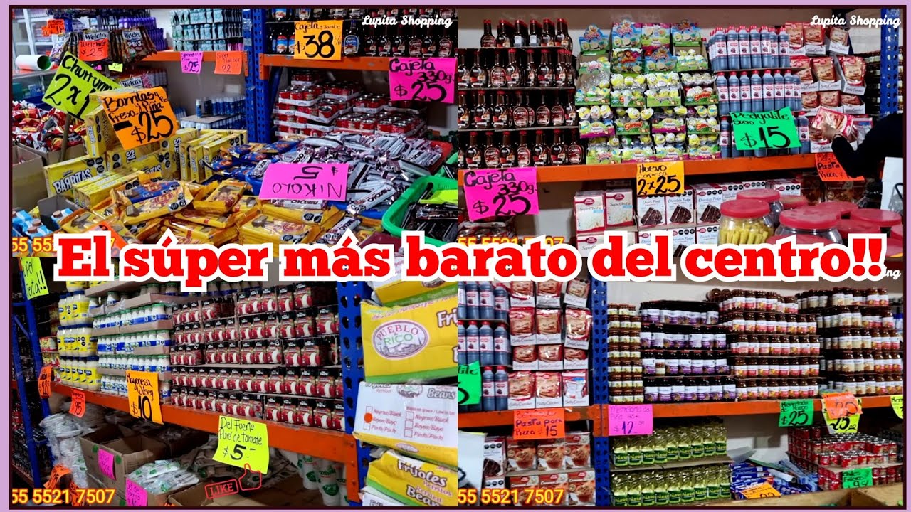 MINI SUPER MAS BARATO DEL CENTRO 😱 Marcas originales del súper para ...