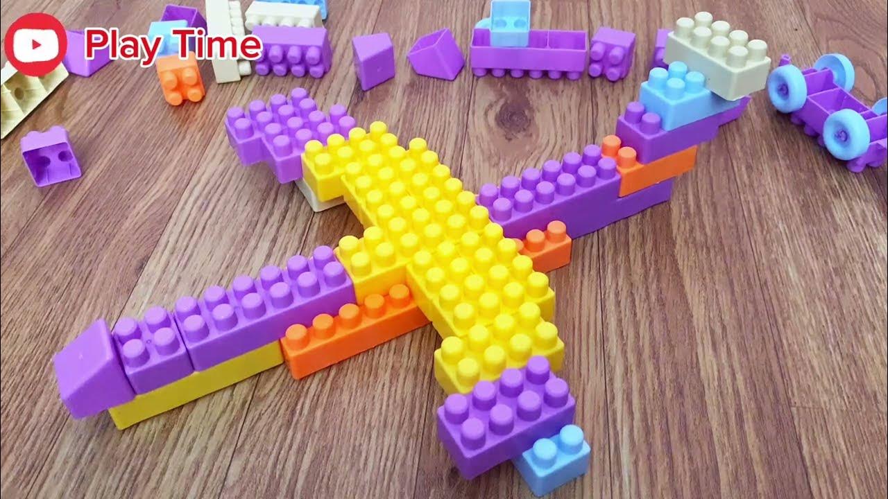 Satisfying Lego Plane Building Blocks With Asmr / playing building blocks #asmr #satisfying ...