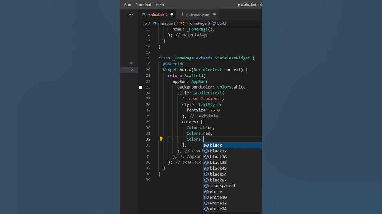 Flutter Gradient Text | Shorts - YouTube