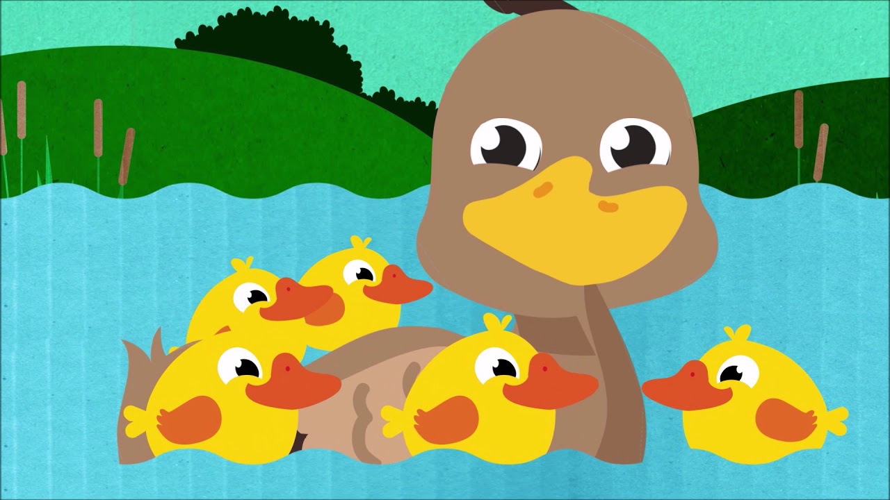 Five Little Ducks Colors Cartoons Nursery Rhymes Videos for Kids ...