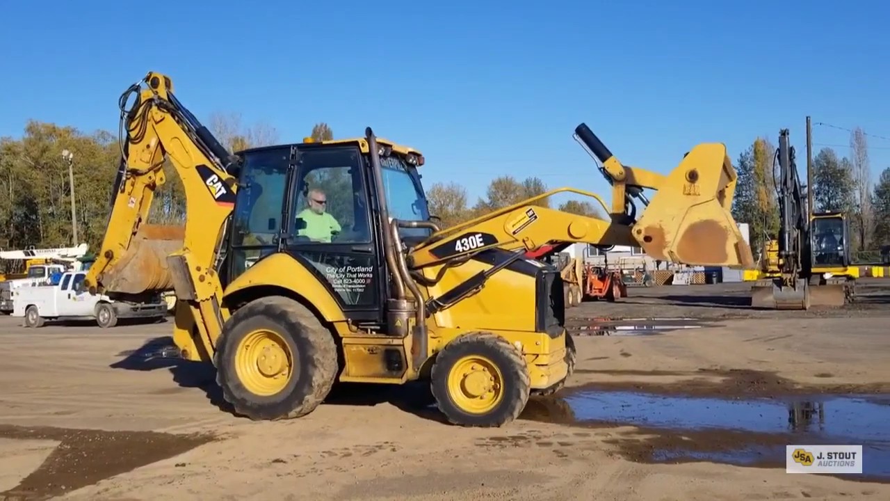 2011 Caterpillar 430E 4x4 Loader Backhoe at Auction Dec. 11th - YouTube