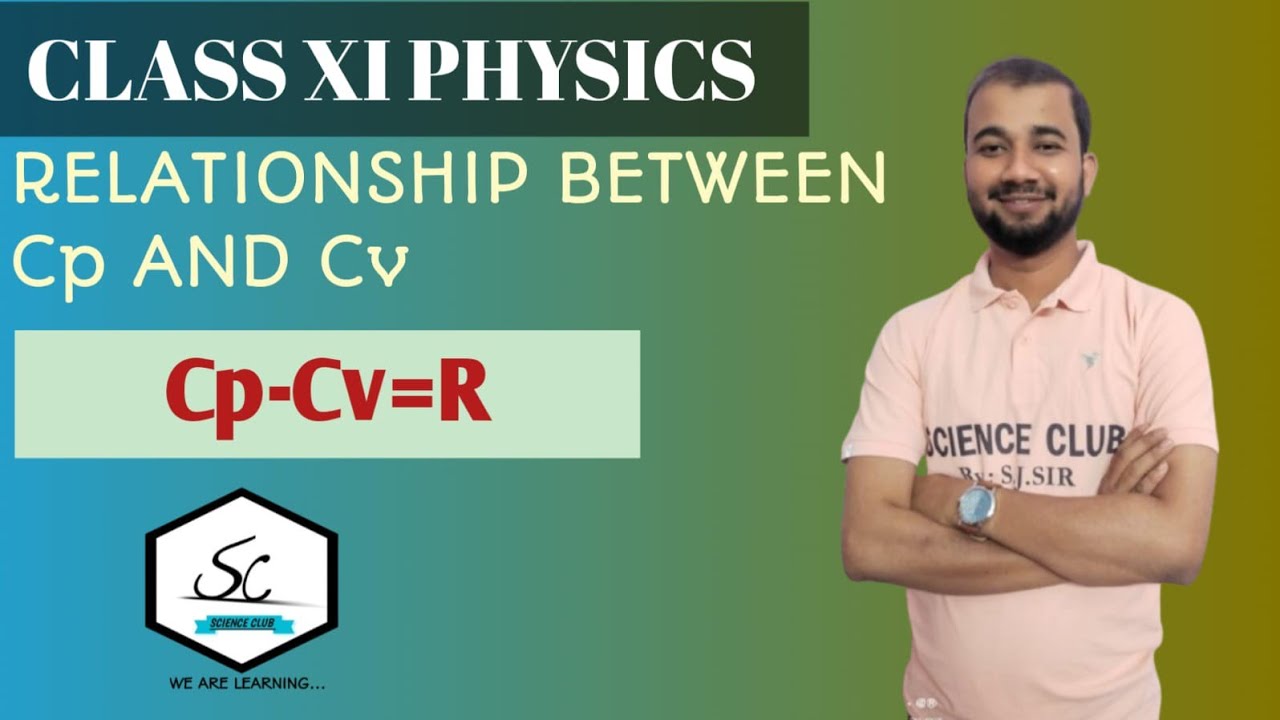 Relationship between Cp and Cv || Prove that, Cp−Cv=R || Thermodynamics ...