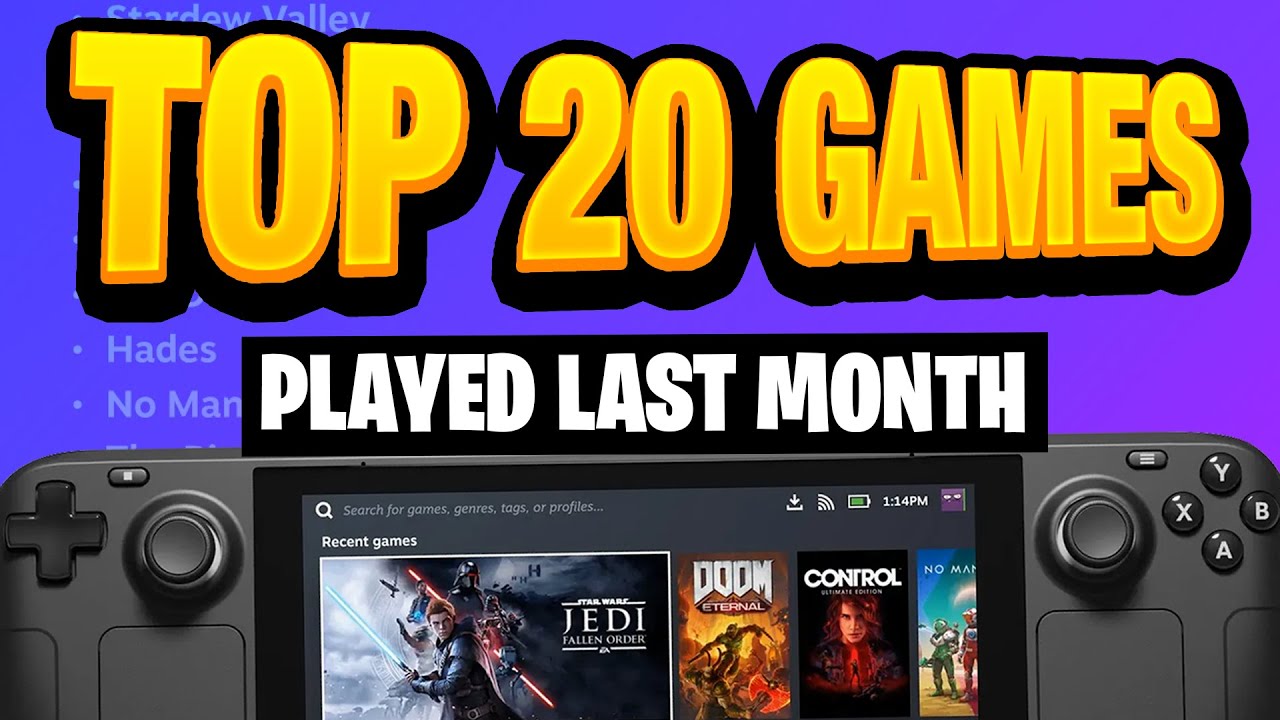 Top 20 Games on Steam Deck LAST MONTH! - YouTube