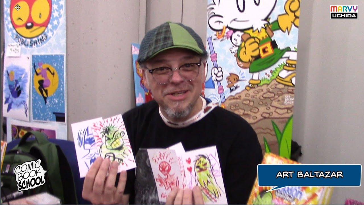 Art Baltazar Live Sketching Hulk, Spider-Man, Chewbacca, Human Torch in ...