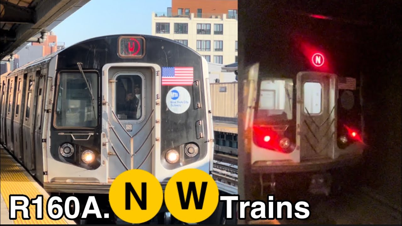 R160A (N)(W) Trains Action (December 2022) - YouTube