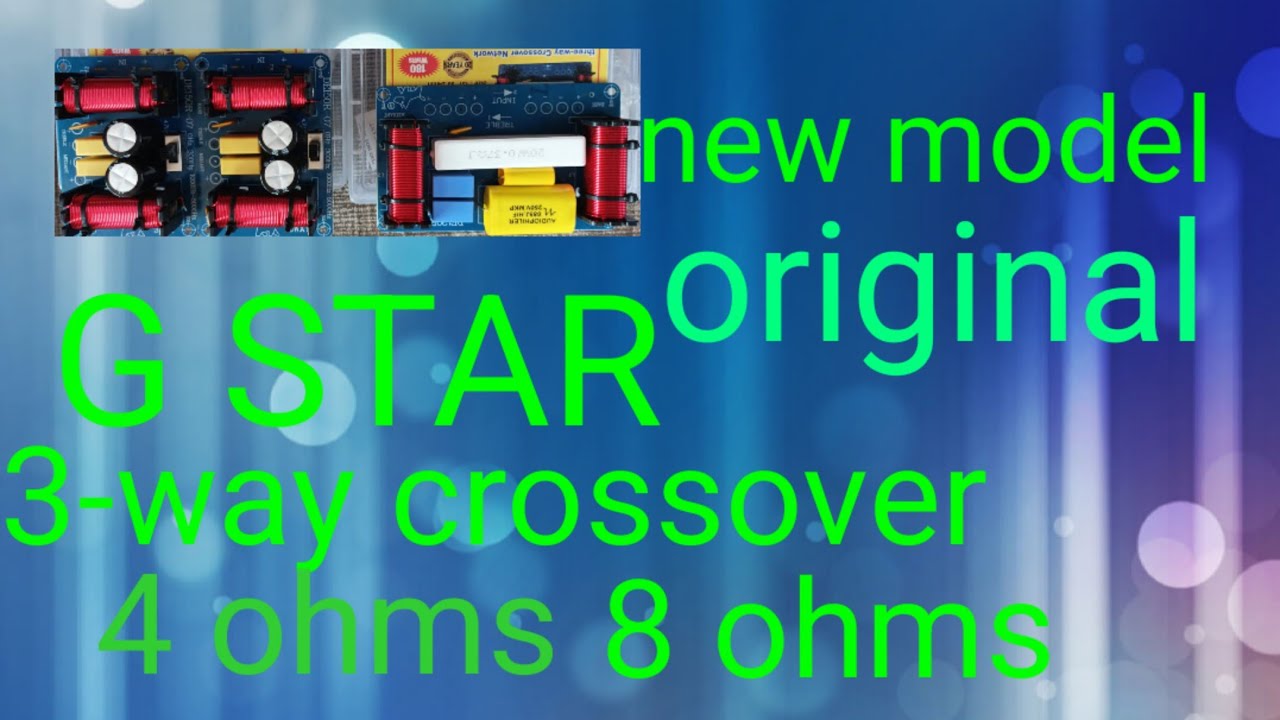 GEESTAR 3way crossover network board - YouTube