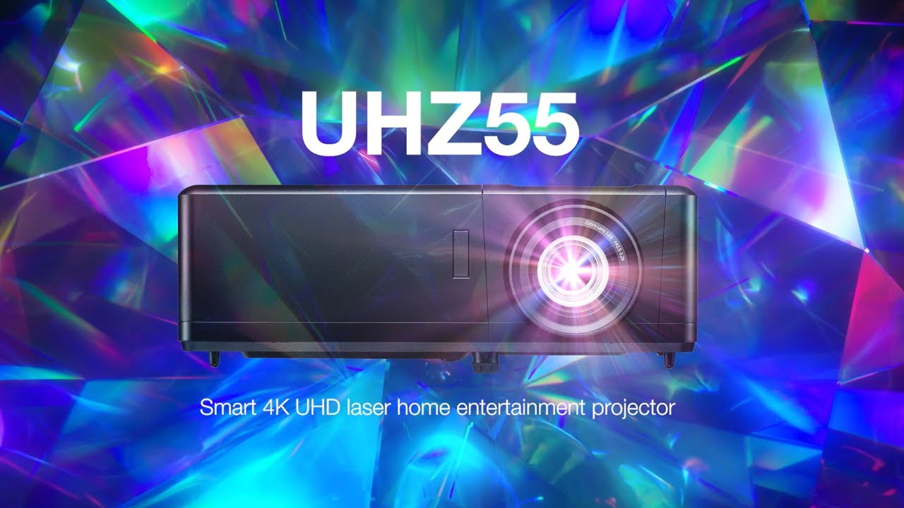 Optoma UHZ55 Smart 4K UHD Laser Home Projector - YouTube