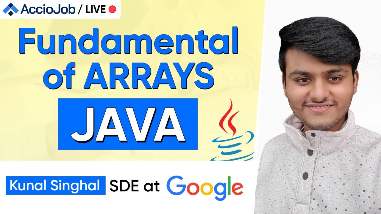 Fundamental Of Arrays Data Structures And Algorithms Coding Workshop Youtube 0923