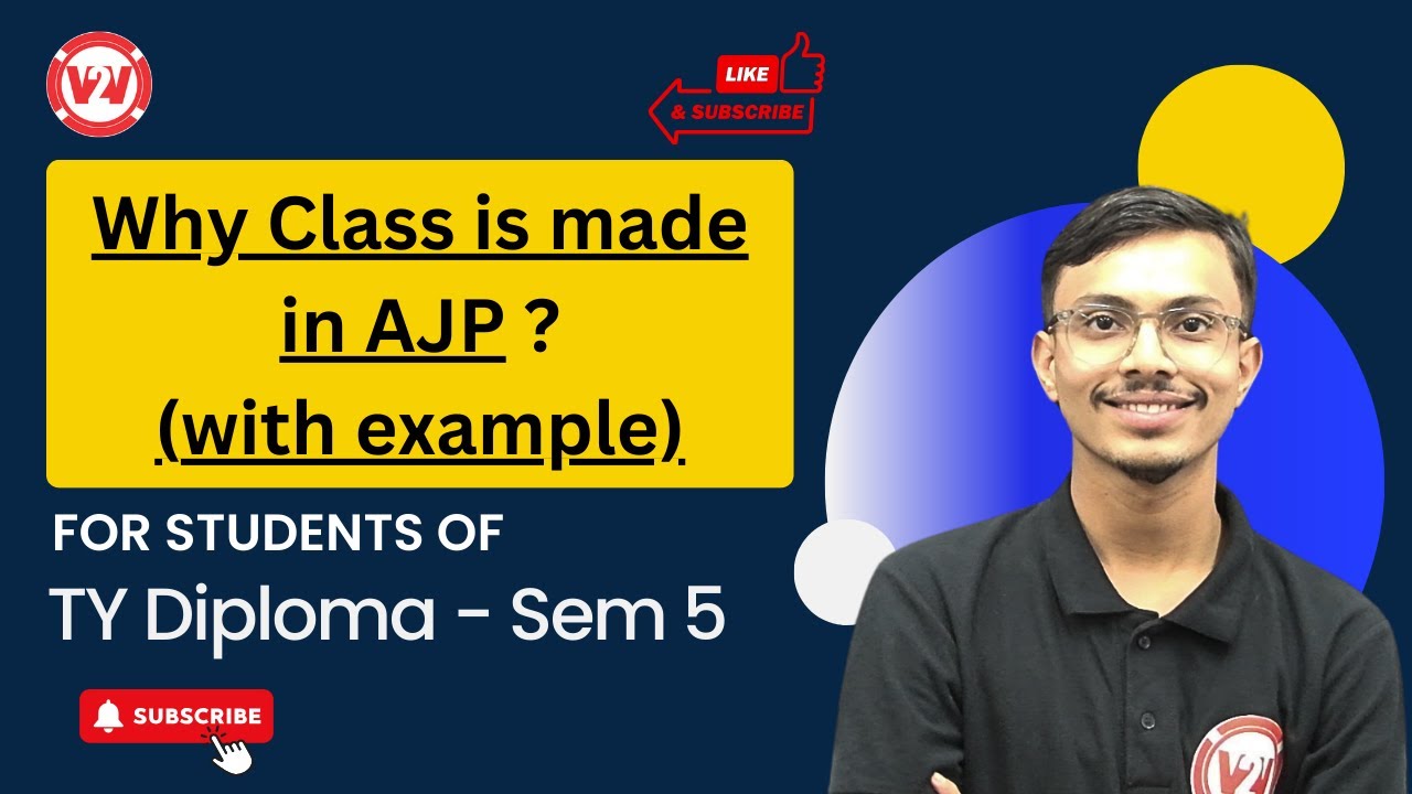 Why Class is made in AJP with example | MSBTE SEM -5 Advanced Java ...