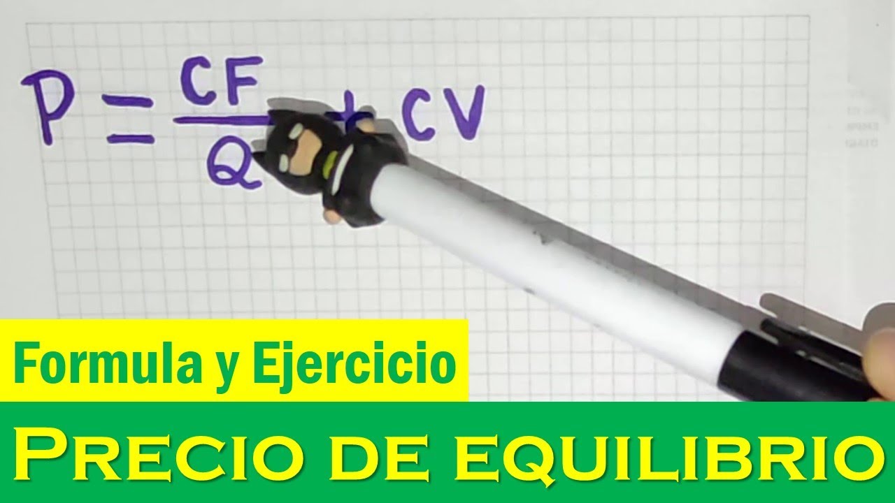 Como calcular el PRECIO DE EQUILIBRIO con la información de las ...