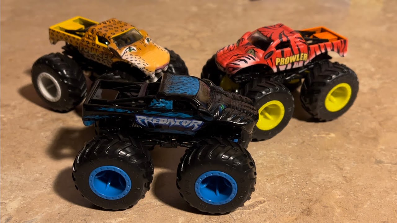 Monster Machines Predator, Pouncer and Prowler Review - YouTube