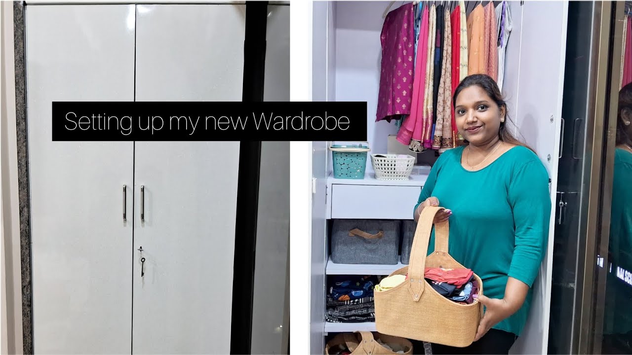 Arranging my new Wardrobe | Setting my clothes in cupboard - YouTube