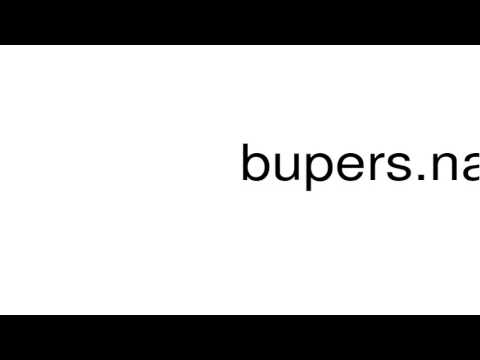 How to pronounce bupers.navy.mil - YouTube