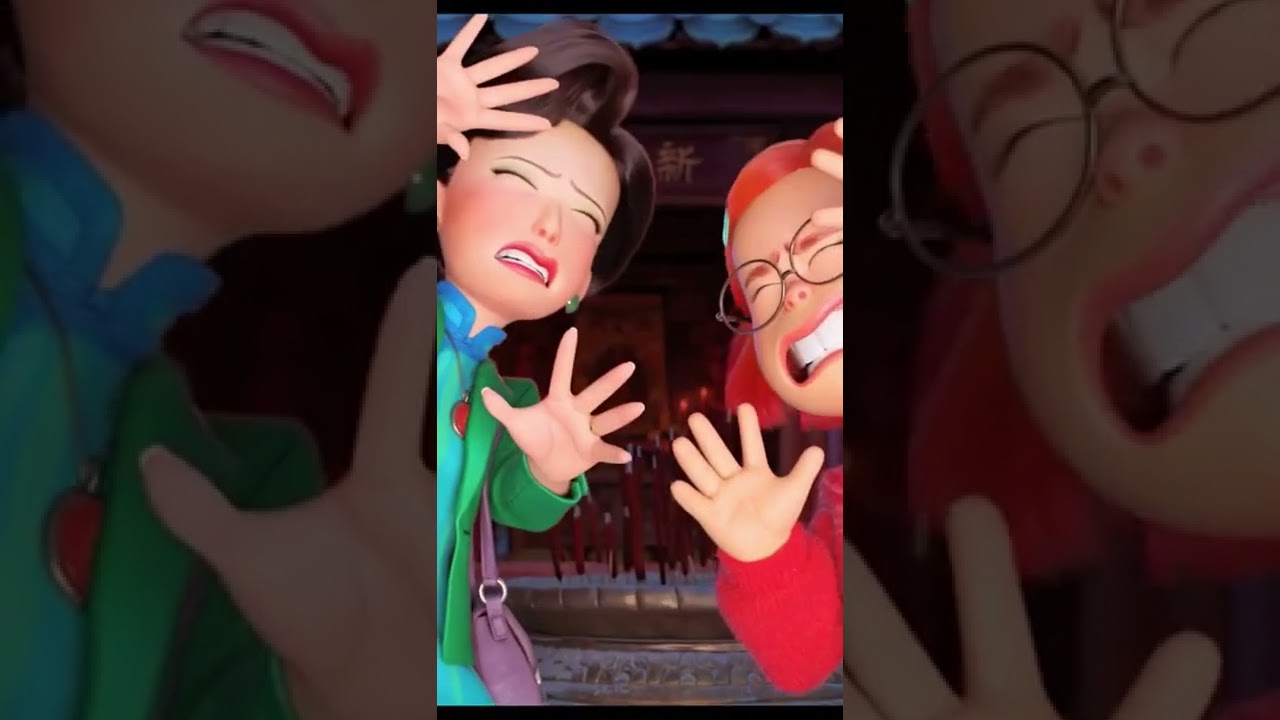 The aunts from turning red being martial girls ( credit Disney and ...