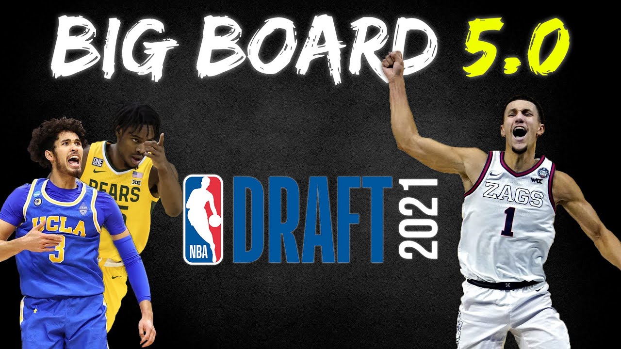 2021 NBA Draft Big Board 5.0 | Post March Madness! - YouTube