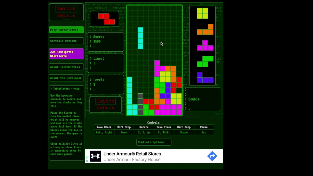 tetris gameplay my new highscore 45000 - YouTube