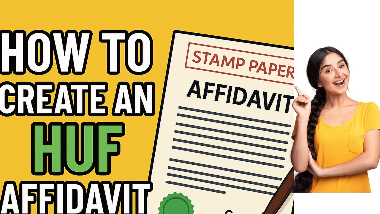 How to create HUF Affidavit| huf affidavit format| What affidavit for HUF | HUF Part2 - YouTube