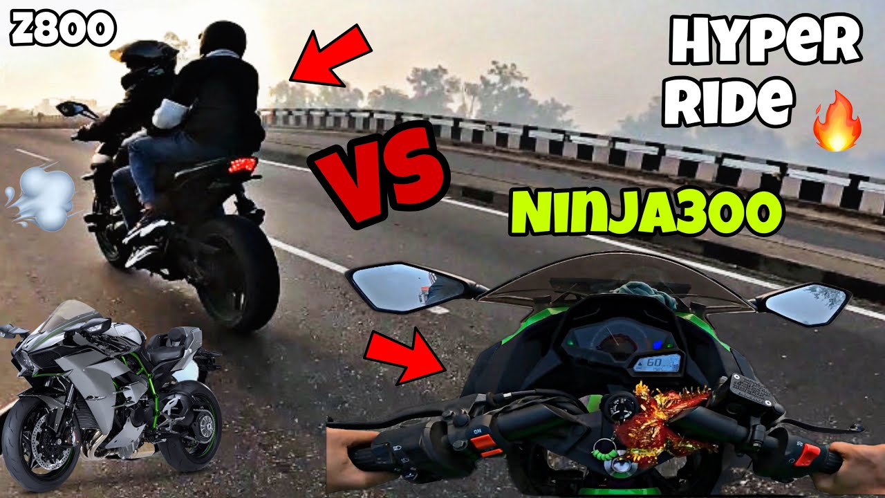 Crazy Sunday Ride ||ninja 300 vs z800 😱🧨 || Craziest Reations 💨 - YouTube