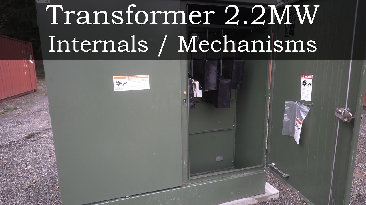 BTC Farm 2.2 MW Transformer - Internals / Mechanisms - YouTube