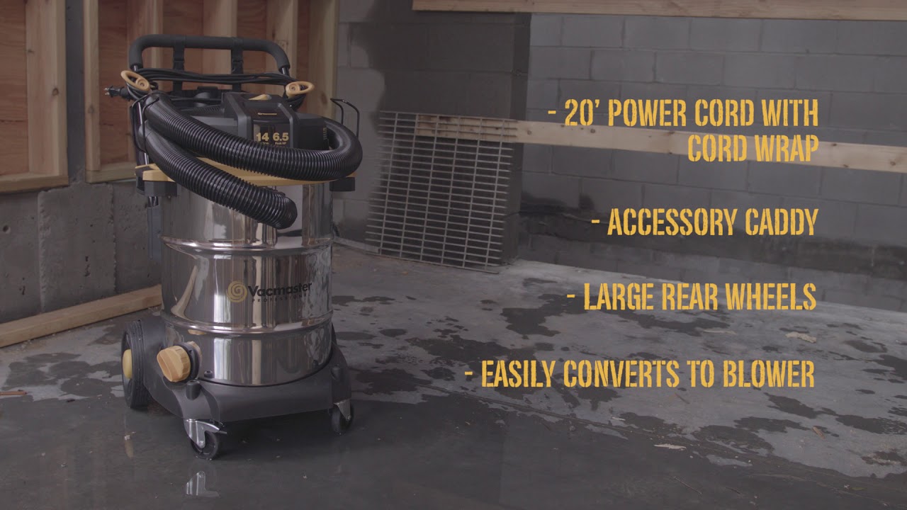 Vacmaster Professional ® Beast Series™ 14-Gallon - 6.5 Peak HP - YouTube