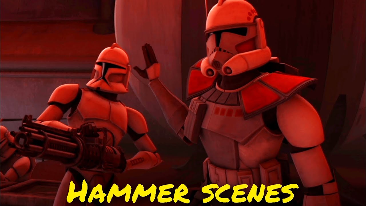 All Commander Hammer scenes - The Clone Wars - YouTube