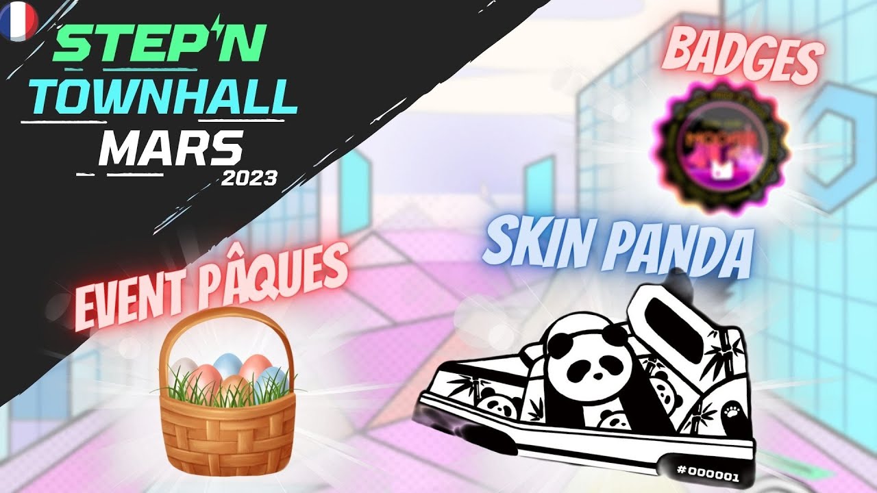 STEPN - SKIN PANDA, BADGES & PFP SNEAKER [TOWNHALL MARS] - YouTube