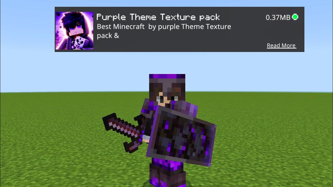Best Minecraft MCPE purple Theme Texture pack pvp pack😙👍 - YouTube