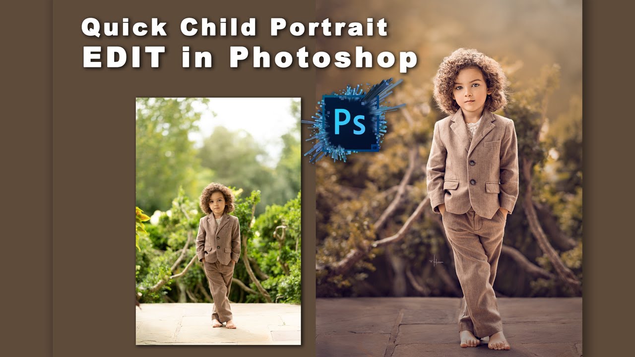 Quick Child Portrait Edit in Photoshop | ACR and Photoshop - YouTube