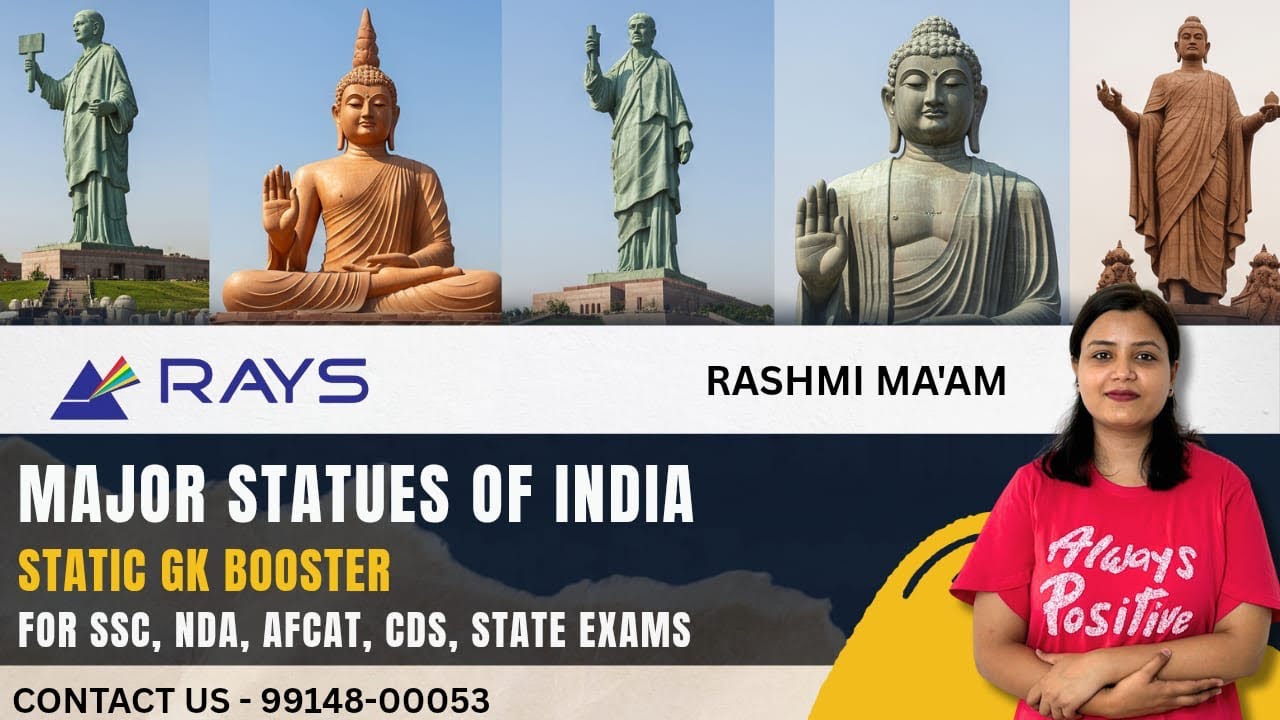 MAJOR STATUES OF INDIA | STATIC GK | RADIANT RASHMI - YouTube