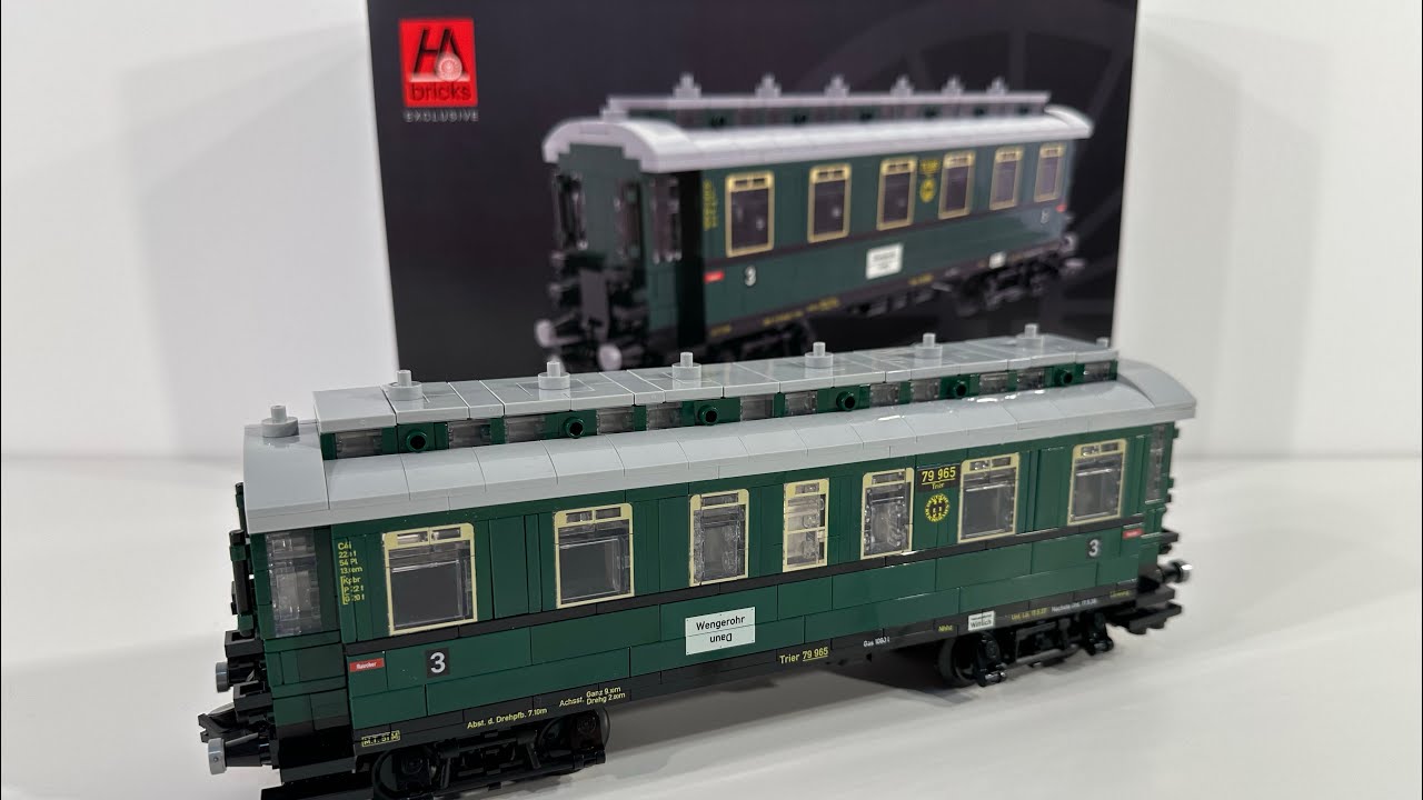 LEGO Trains - HA Bricks Passenger Car (C41 PR15) Set Review - YouTube