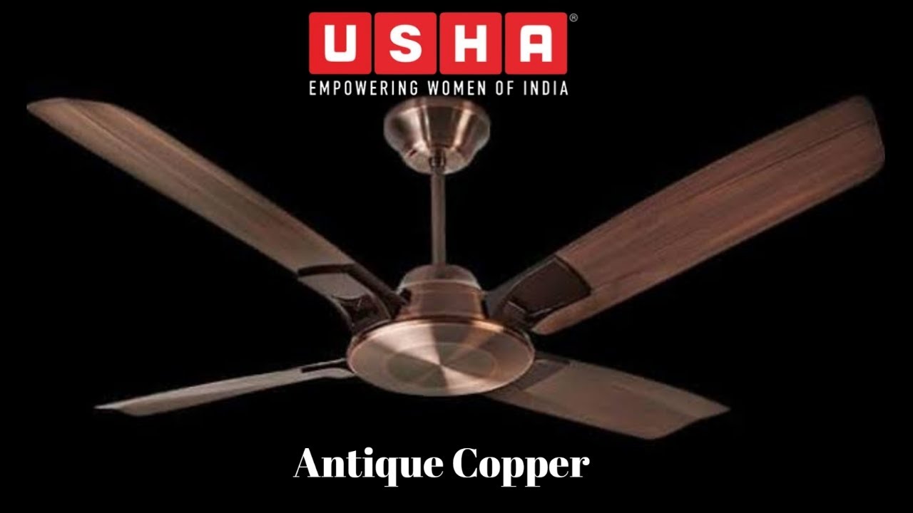 Usha Aldora Ceiling Fan Antique Copper Bangla Unboxing Review 1080p ...