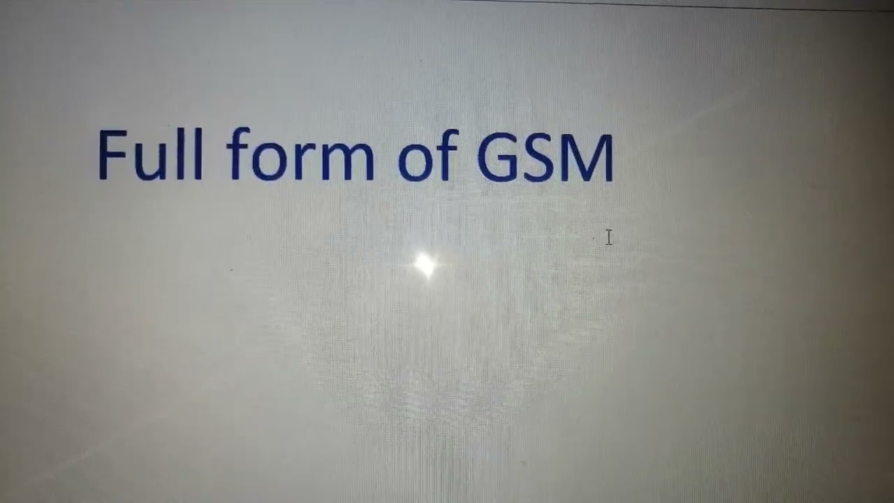 gsm ka full form kya hai !! full form of GSM in mobile - YouTube