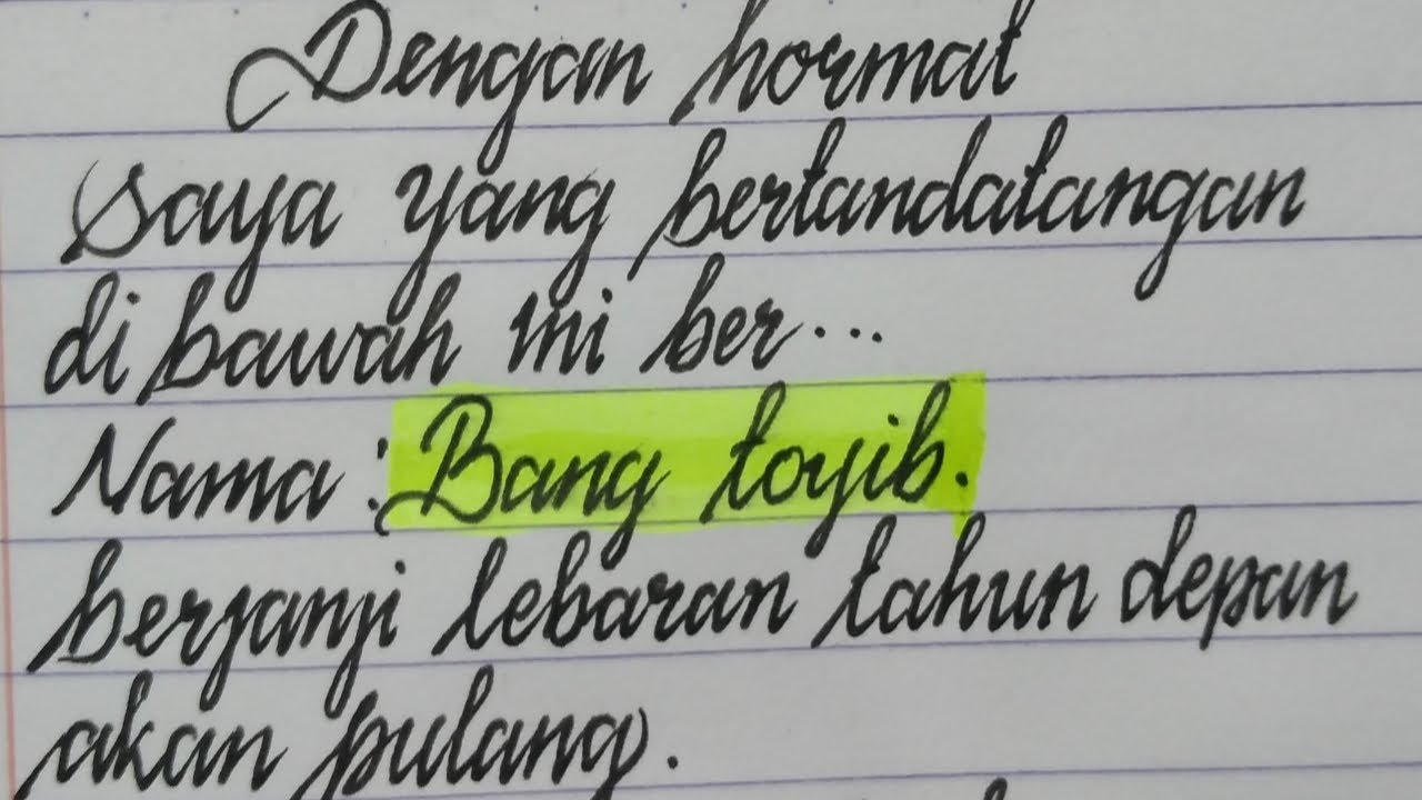 cara menulis rapi dan cepat - YouTube