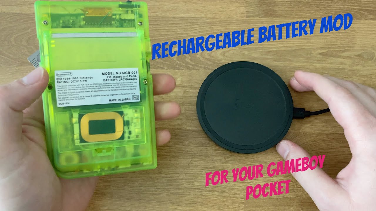 Rechargeable Battery Mod for Your Gameboy Pocket - YouTube