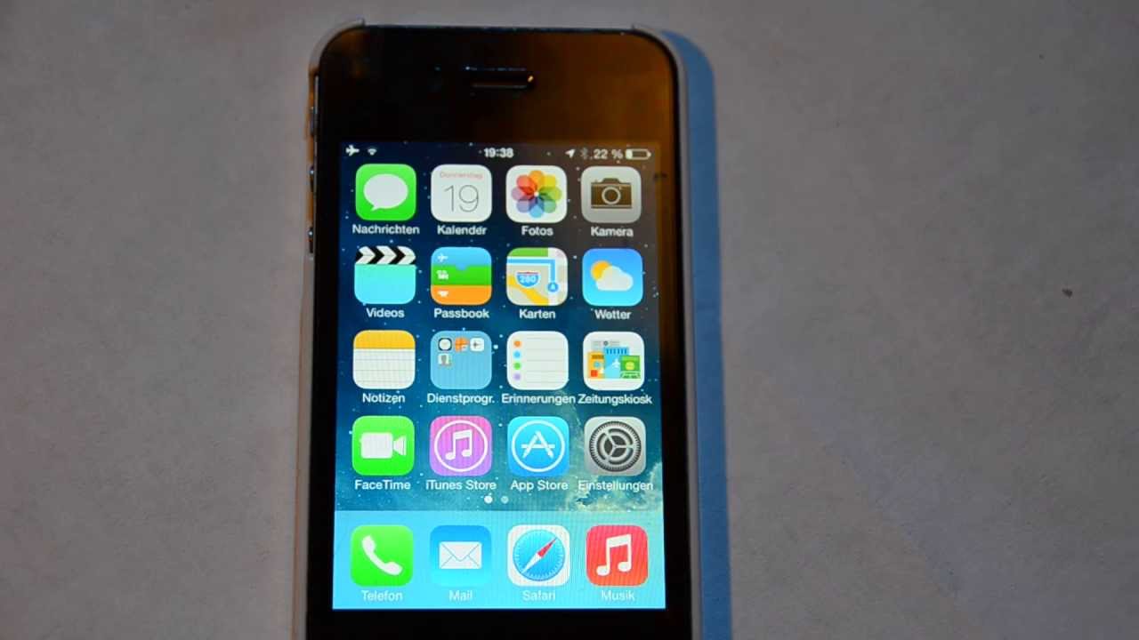 iOS 7 Review iPhone 4S Hands on - YouTube