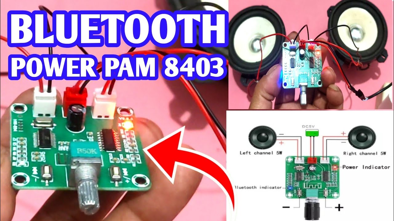 Tes Power Amplifier Bluetooth Power Pam 8403 Mini - YouTube