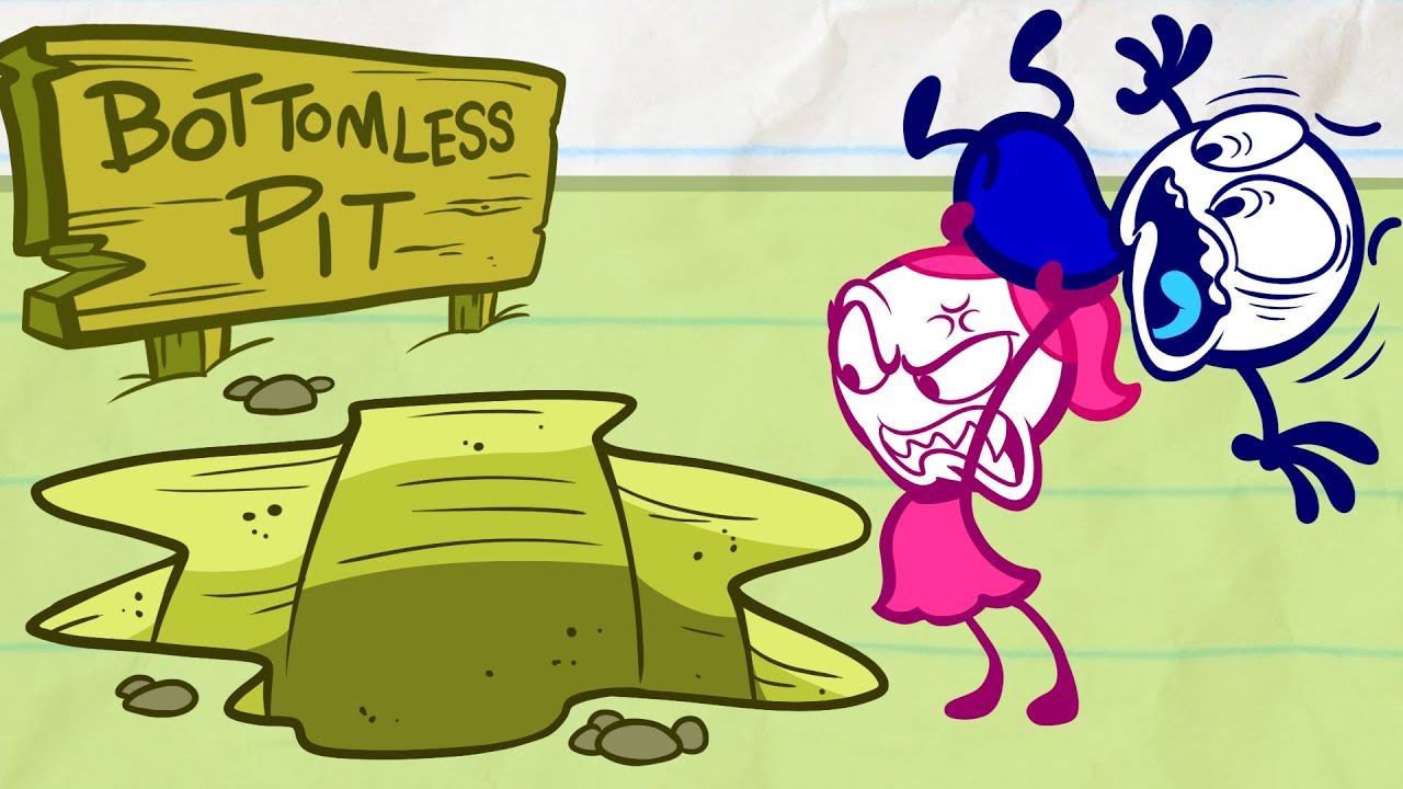 Pencilmate and The Great Big Fall Into THE BOTTOMLESS PIT! - Pencilmation India - YouTube