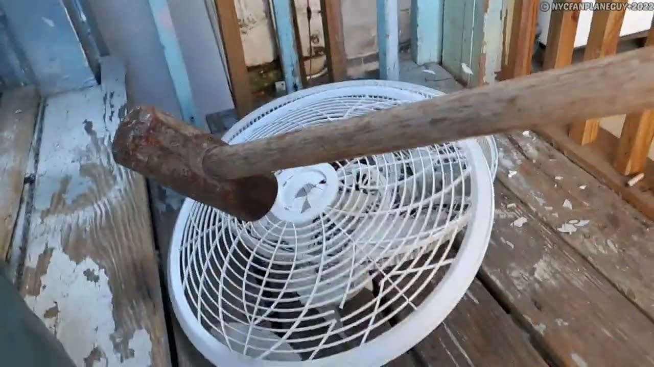 Lasko Cyclone Fan Head Destruction - YouTube