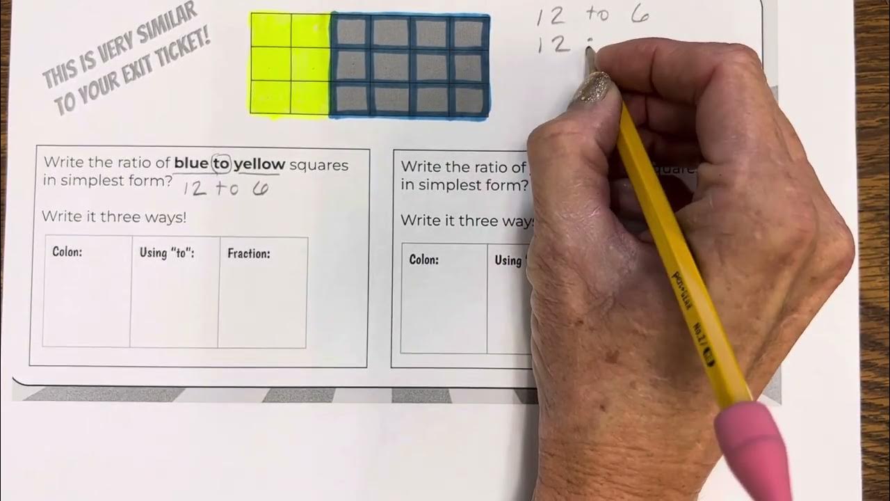 Writing Ratios in Simplest Form Ex: 1 - YouTube
