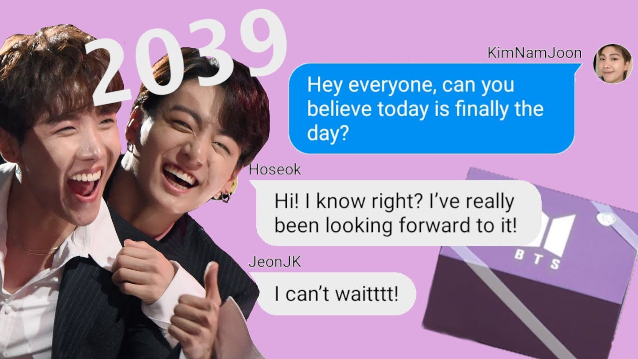 BTS Texts - Opening the time capsule [in 2039] - YouTube
