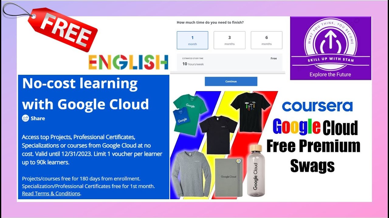 Coursera - No Cost Learning with Google Cloud - Video in English - YouTube