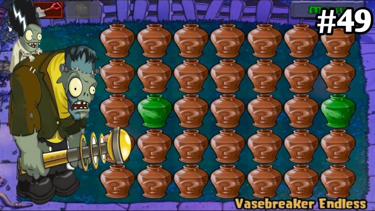 Part 49 | Endless Vase Breaker | Plants vs Zombies - YouTube