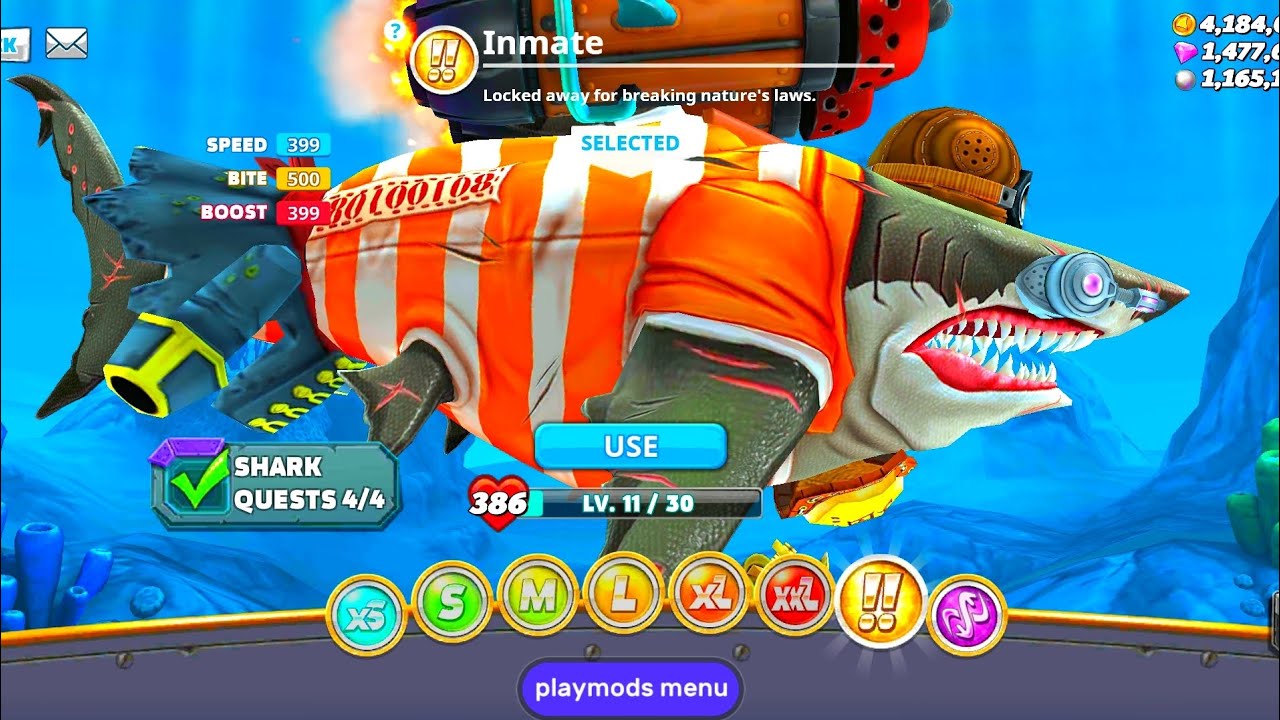 Hungry Shark World Mod Menu Unlimited Money & Unlock All Shark Game ...