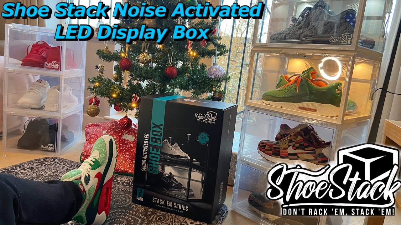 Shoe Stack Sound Activated LED Shoe Box - Unboxing, Assembly and Review ...
