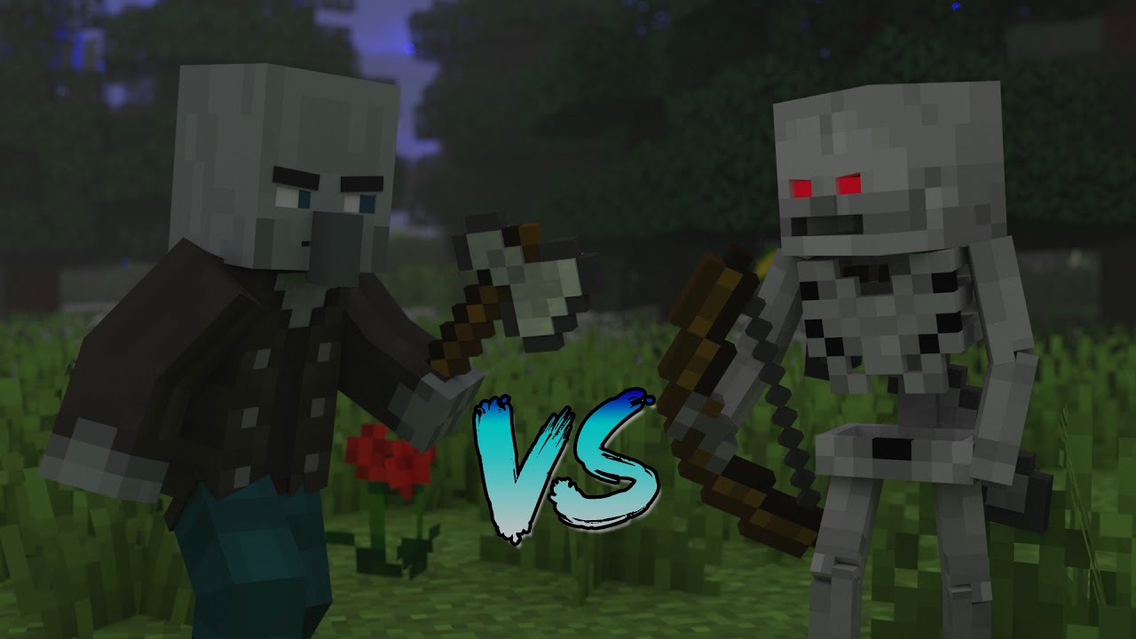 VINDICATOR vs SKELETON [PVP] (Minecraft Animation) - YouTube