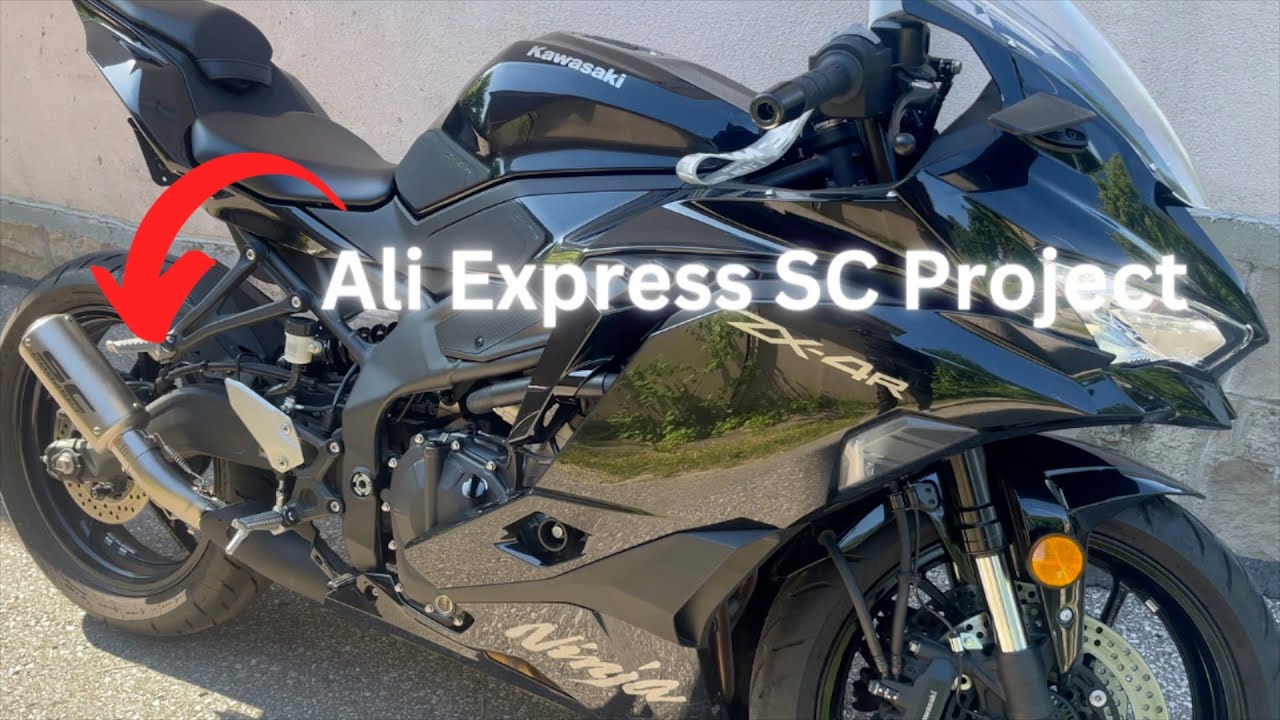 Ali Express SC Project Exhaust review- Kawasaki Ninja ZX4R - YouTube