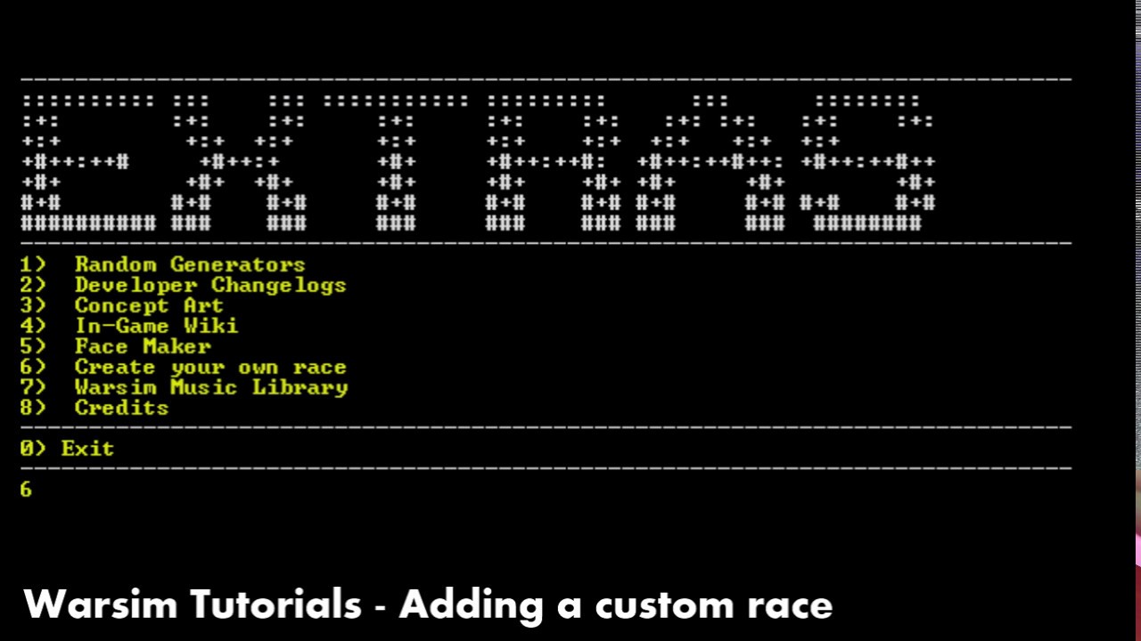 Warsim Tutorials - Creating your own custom race - YouTube