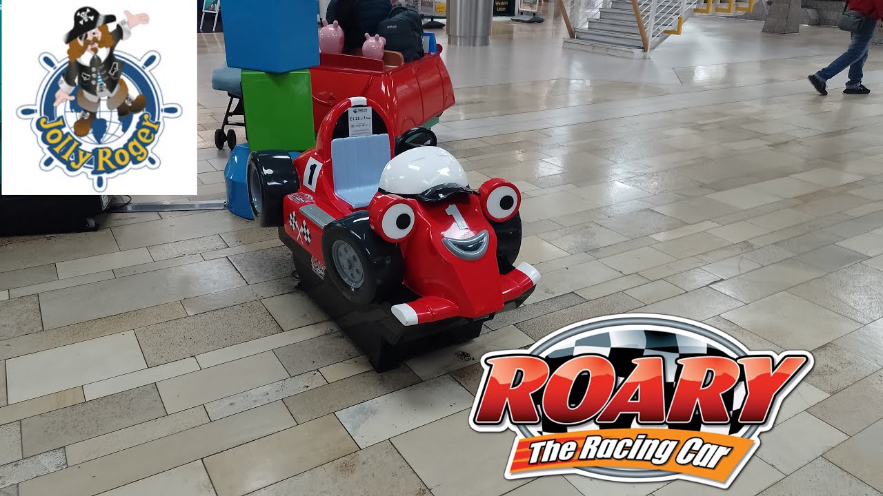 Jolly Roger Roary the Racing Car Kiddie Ride - YouTube